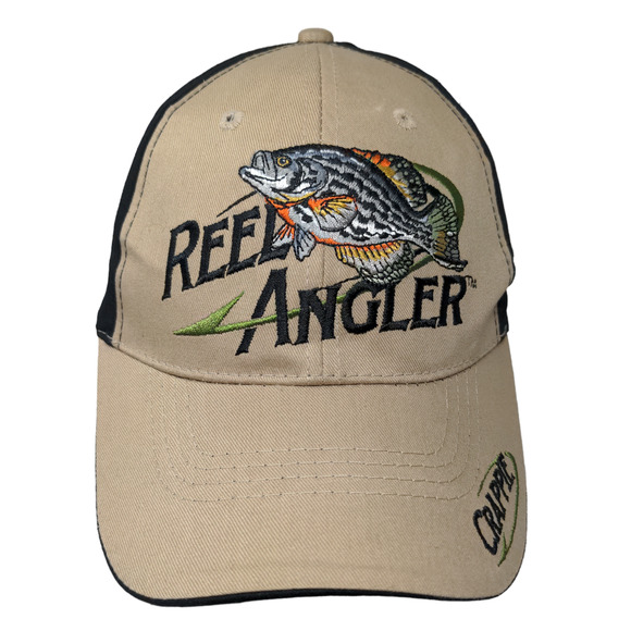 Reel Angler | Accessories | Reel Angler Mens Strapback Hat Tan Black ...